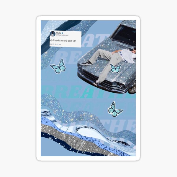 "BLUE COLLAGE" Sticker for Sale by alex-designs | Redbubble