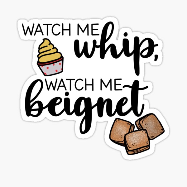 "Pineapple Whip and Beignets" Sticker for Sale by FriendLikeRach ...