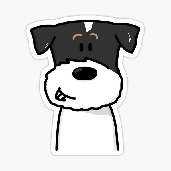 "Parson Russell Terrier Face" Sticker for Sale by foodsourcehuman ...