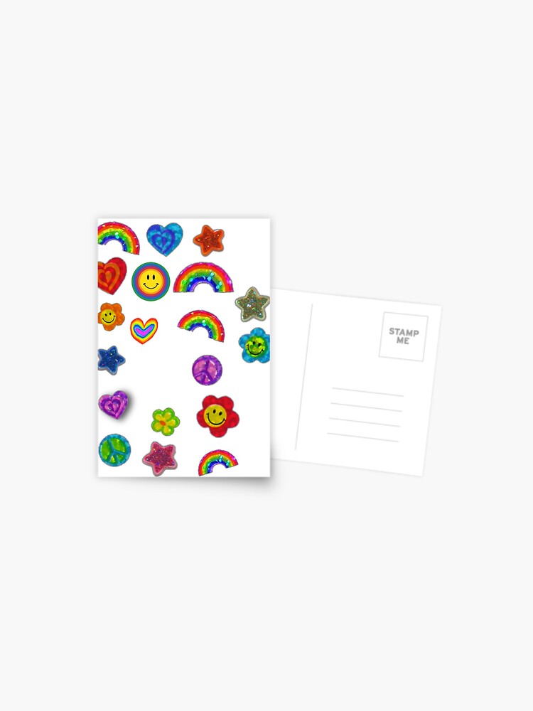 "indie kid sticker pack" Postcard for Sale by swaggy stickers | Redbubble