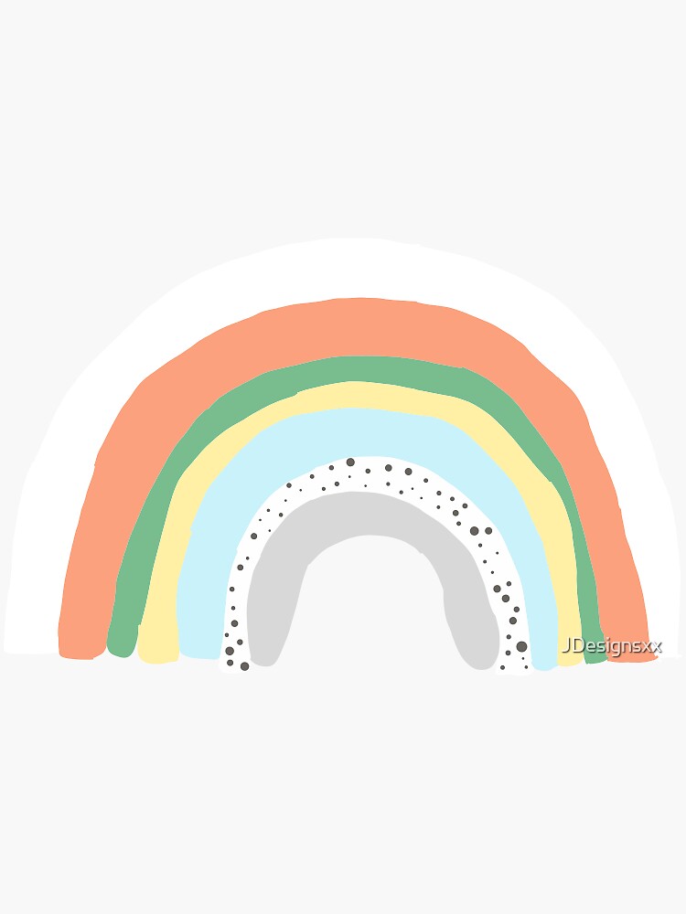 "Boho Rainbow " Sticker by JDesignsxx | Redbubble