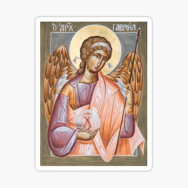"Archangel Gabriel" Sticker for Sale by ikonographics | Redbubble