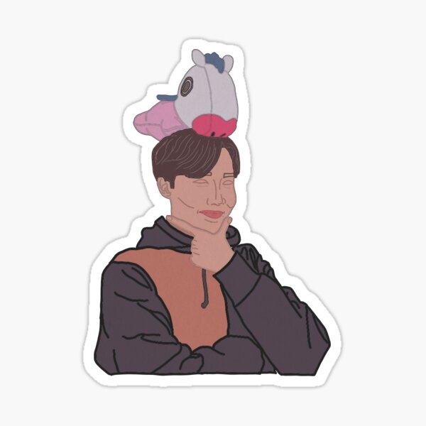 "BTS J-Hope :) " Sticker for Sale by JDesignsxx | Redbubble