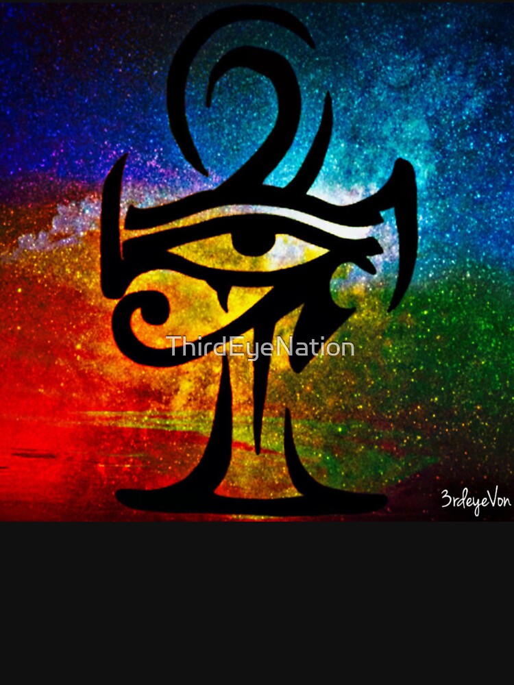 "Ankh & Eye of Horus Blend" Essential T-Shirt for Sale by ThirdEyeNation | Redbubble