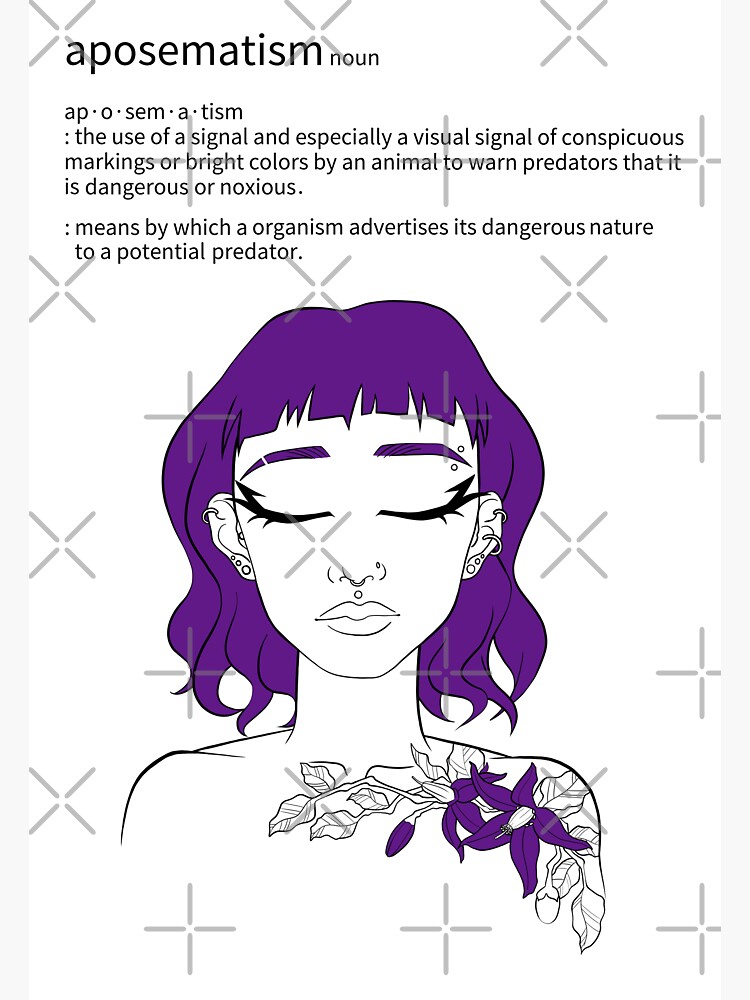 "Aposematism " Sticker for Sale by GuardianMaiden | Redbubble