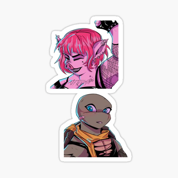 "Sheena and Jennika" Sticker by Crashing-Blue | Redbubble