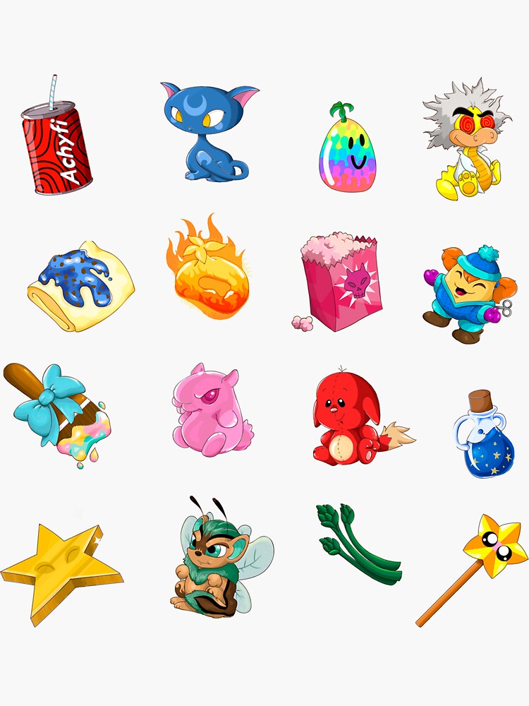 "Neopets Items" Sticker for Sale by hotroll | Redbubble