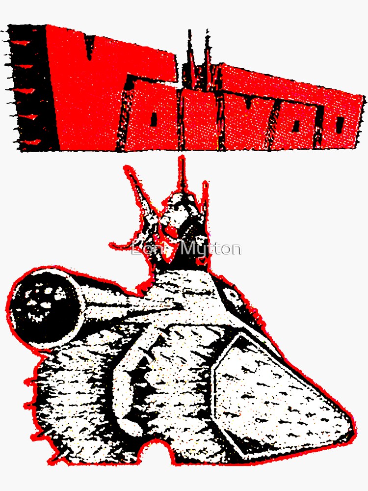 "Anachronism Voivod Red" Sticker for Sale by lmytton6y | Redbubble