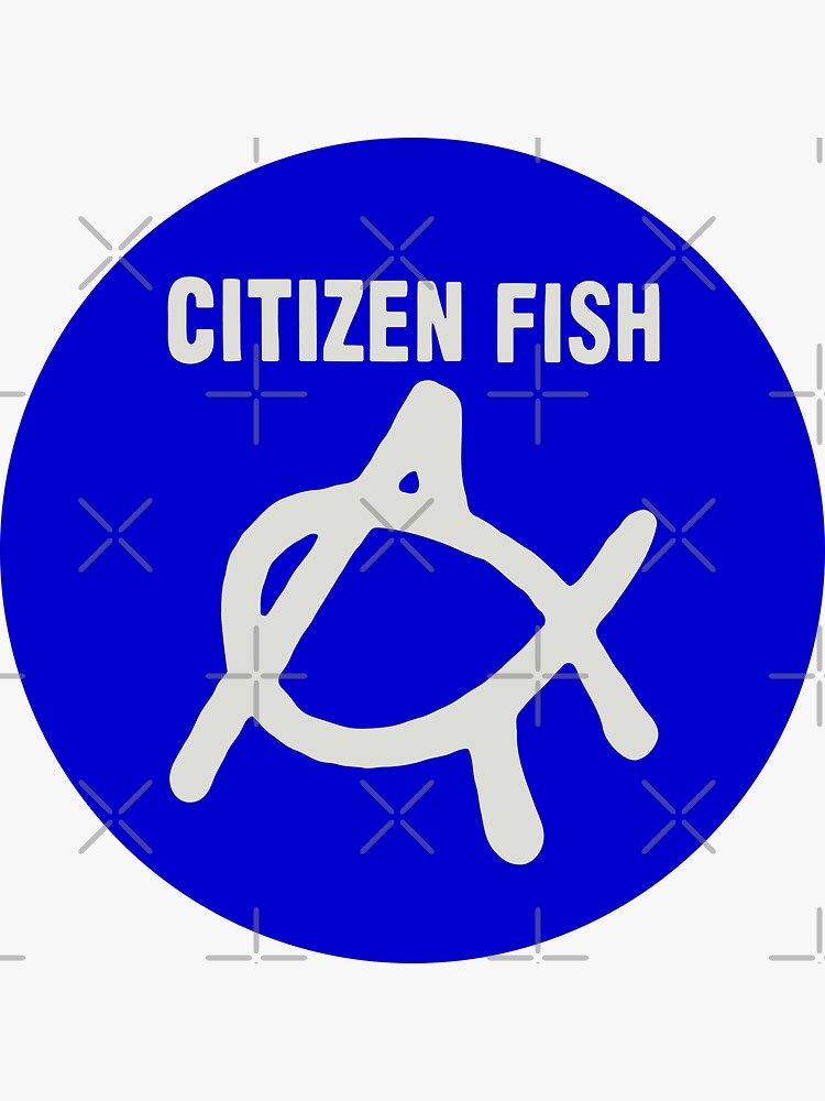 "Citizen Fish" Sticker by denisn | Redbubble