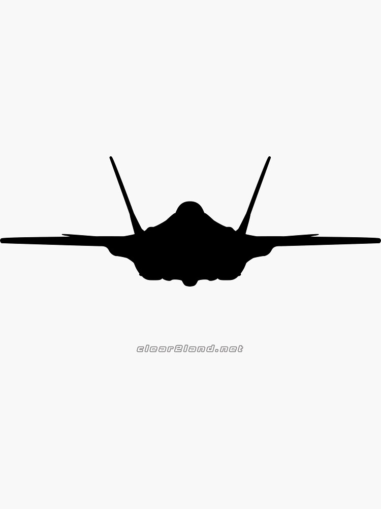 "F-35 Silhouette " Sticker for Sale by clear2land | Redbubble