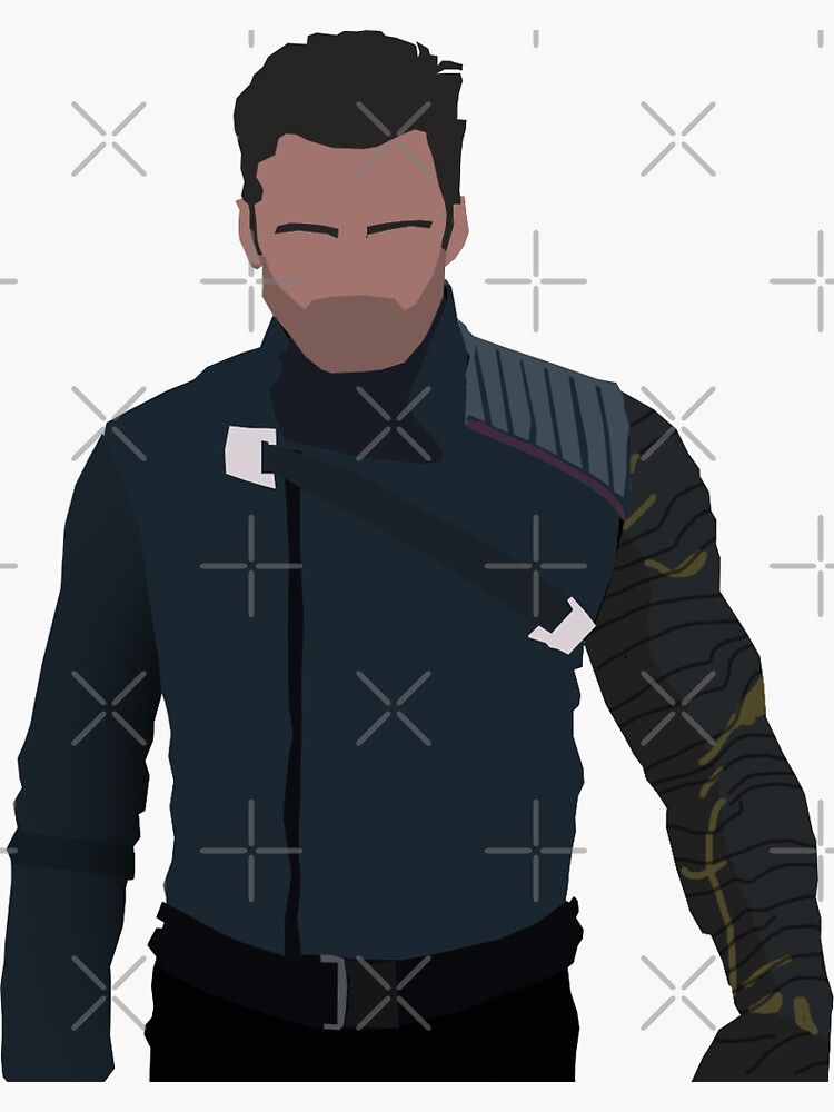 "Bucky" Sticker for Sale by LiamJC | Redbubble