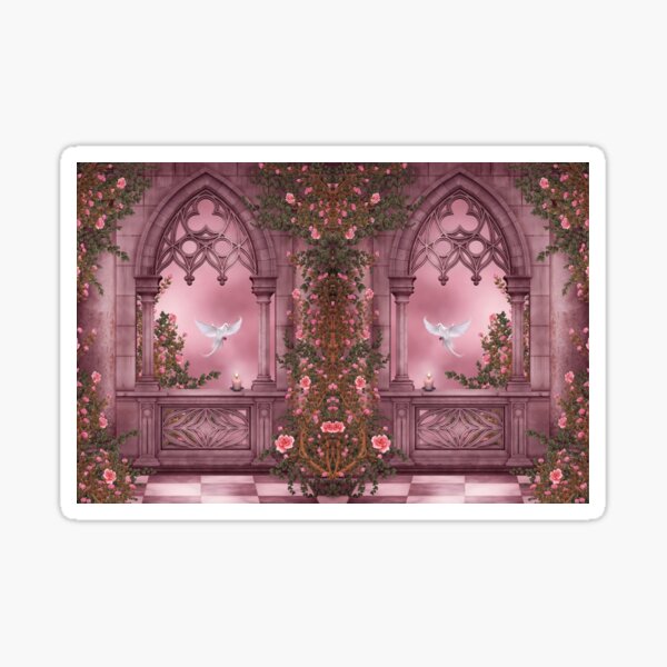 "Pink Gothic Merchandise" Sticker by cindyfordyce | Redbubble