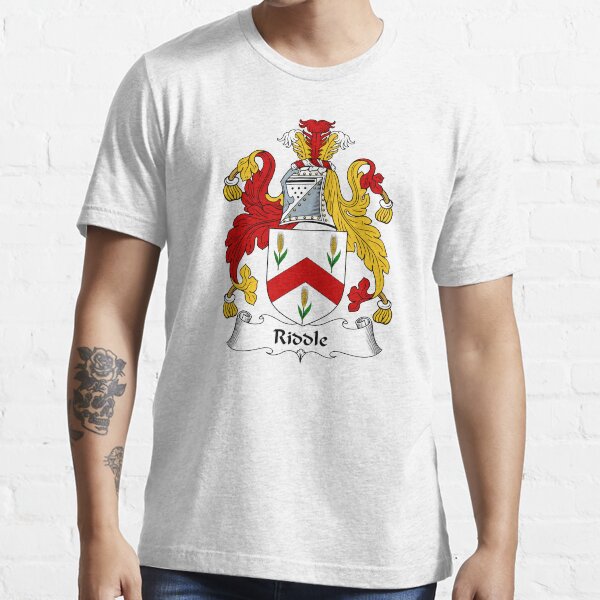 "Riddle Coat of Arms / Riddle Family Crest" T-shirt for Sale by ...