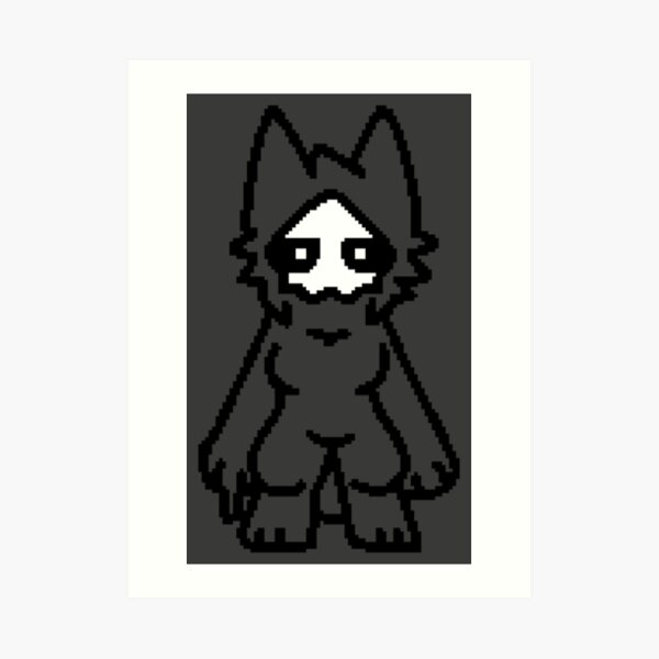 "Changed - Dark Latex Wolf Sprite (Female)" Art Print for Sale by ...
