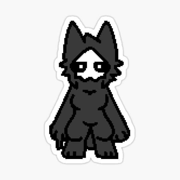"Changed - Dark Latex Wolf Sprite (Female)" Sticker by KonkeyZhong ...