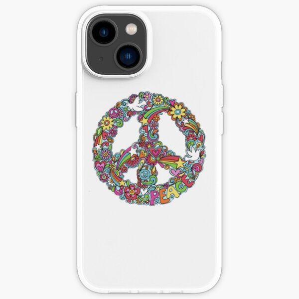 "Colourful Peace Sign" iPhone Case for Sale by meganbxiley | Redbubble