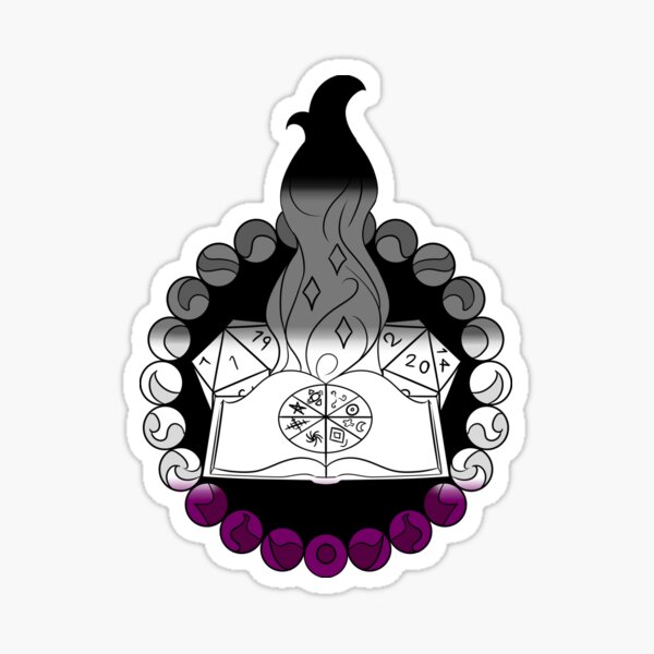 "Wizard symbol, Ace flag" Sticker by dnr-draws | Redbubble