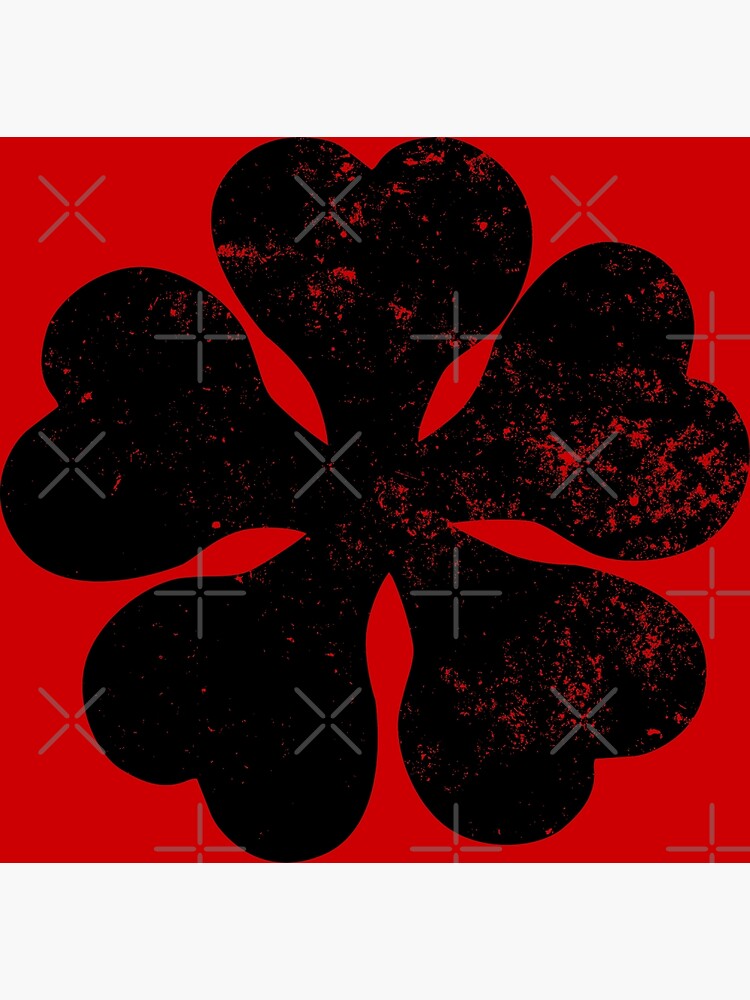 "5 Leaf Black Clover, Demon resides in the fifth leaf" Poster by ...