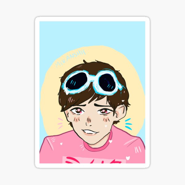 "Georgenotfound strawberry shirt" Sticker for Sale by Mikanshiishop ...