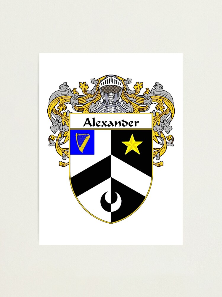 "Alexander Coat of Arms/Family Crest" Photographic Print for Sale by ...