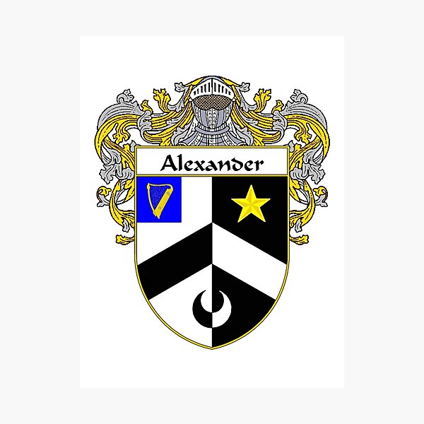 "Alexander Coat of Arms/Family Crest" Photographic Print for Sale by ...