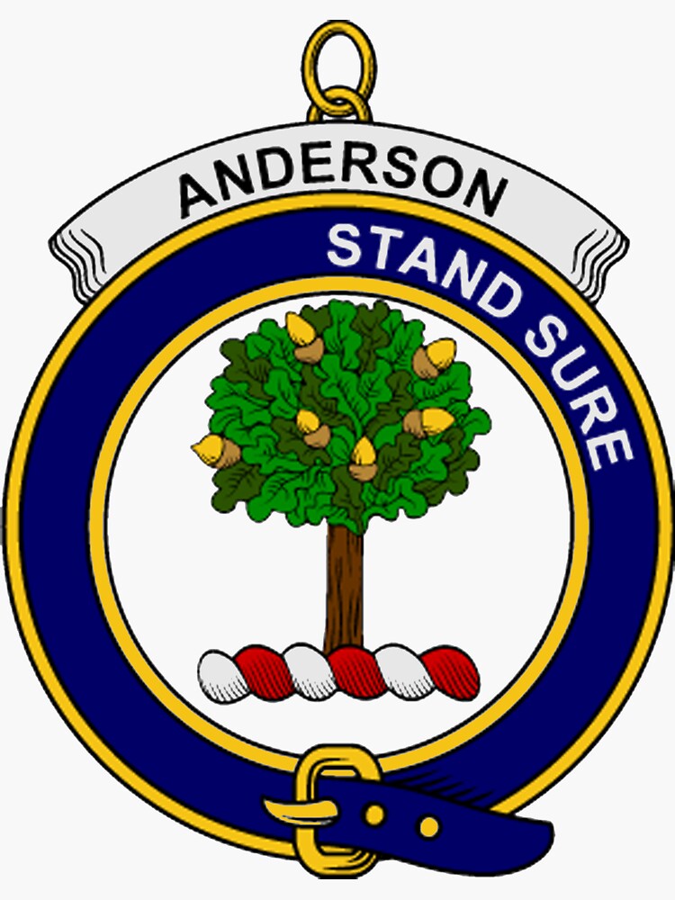 "Anderson Clan Badge" Sticker for Sale by IrishArms | Redbubble