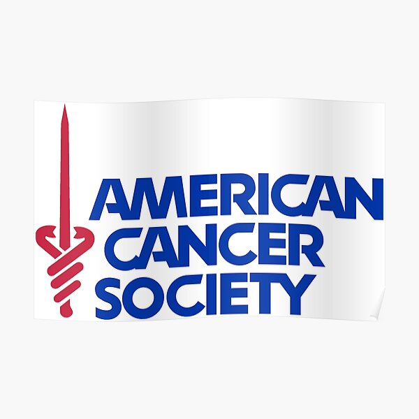 "AMERICAN CANCER SOCIETY - LOGO" Poster for Sale by Fibanacci | Redbubble