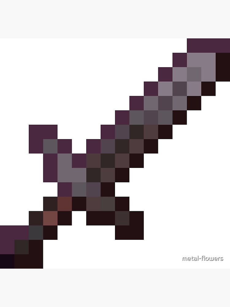 "Netherite Sword" Photographic Print for Sale by metal-flowers | Redbubble