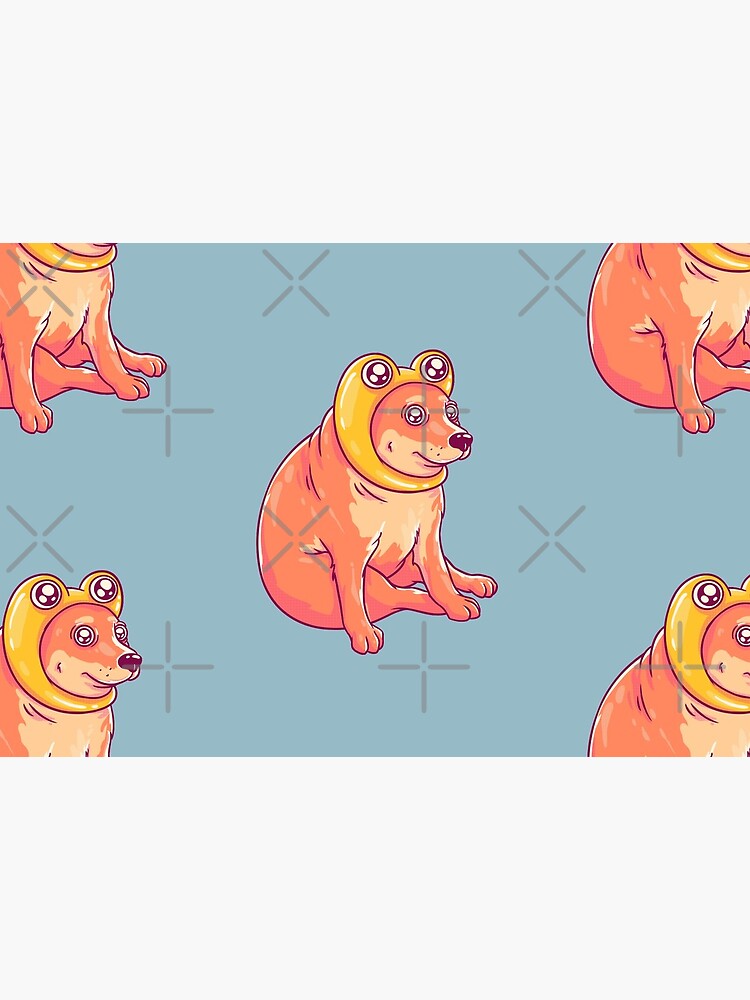 Mascarilla «Cheems de rana | amarillo | Shibe | Shiba-Inu | Cheems de ...