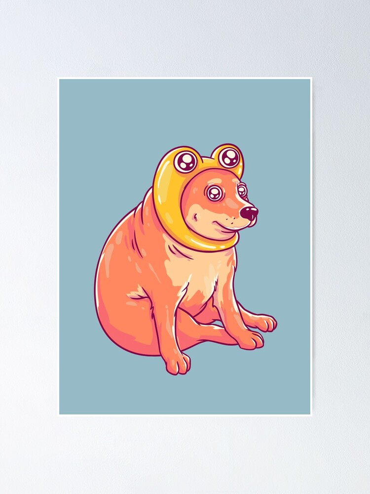 Póster «Cheems de rana | amarillo | Shibe | Shiba-Inu | Cheems de bebé ...