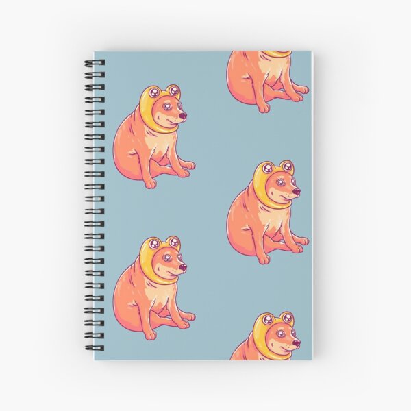 Cuaderno de espiral «Cheems de rana | Amarillo | Shibe | Shiba Inu ...
