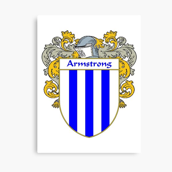 "Armstrong Coat of Arms/Family Crest" Canvas Print for Sale by ...