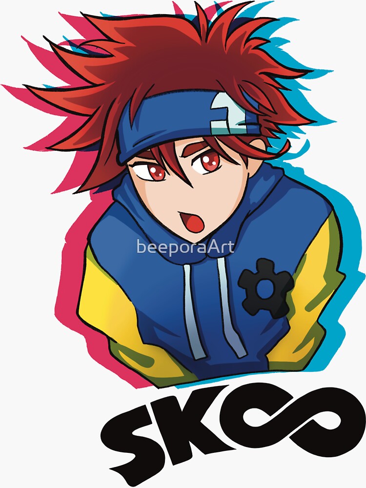 "Reki from “sk8: the infinity” anime" Sticker for Sale by beeporaArt ...