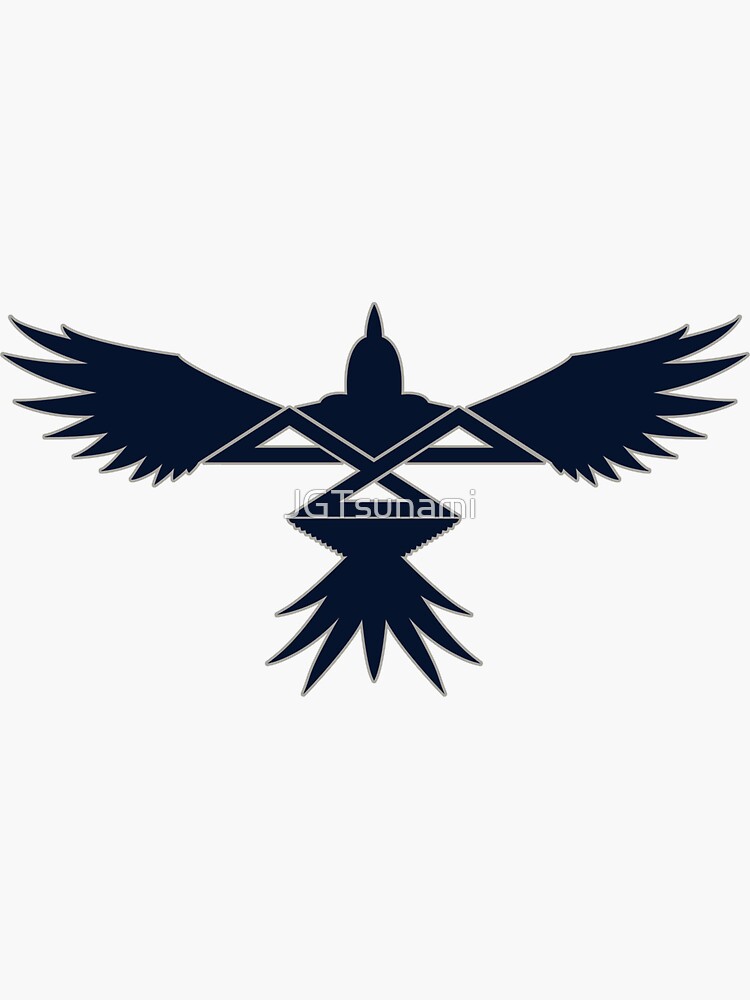 "Valhalla Crow" Sticker for Sale by JGTsunami | Redbubble