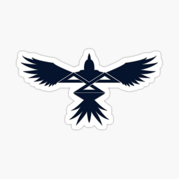 "Valhalla Crow" Sticker for Sale by JGTsunami | Redbubble