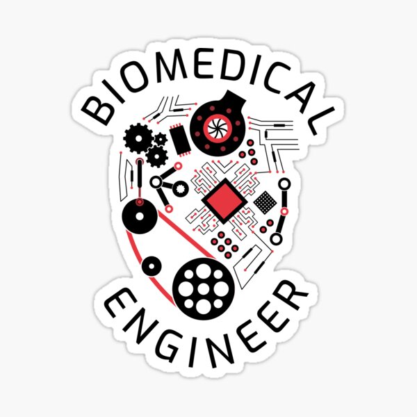 "Biomedical Engineer Funny BME Engineering Heart" Sticker for Sale by ...