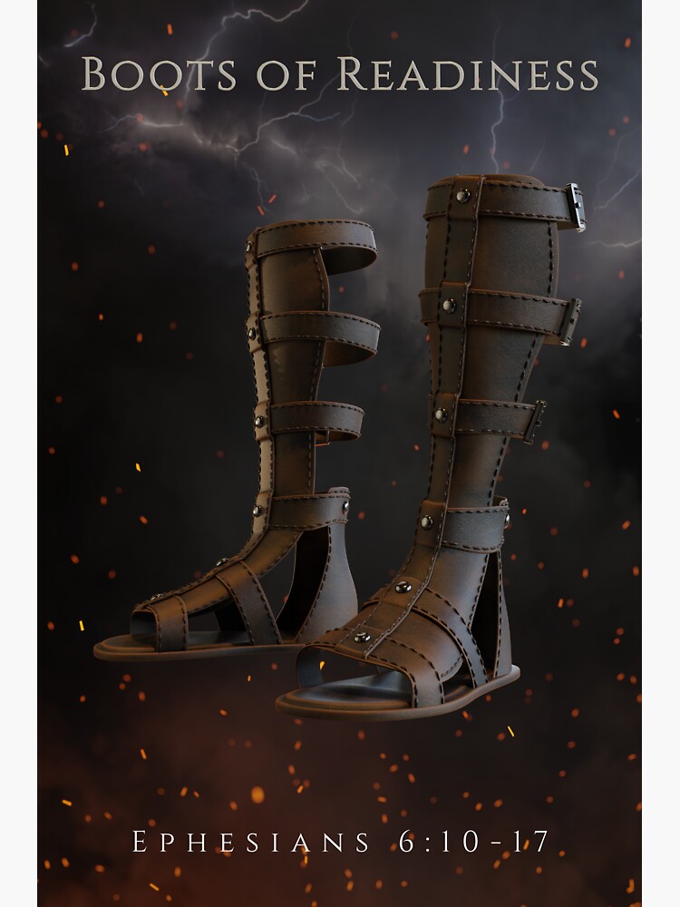 "Boots of Readiness" Sticker for Sale by ArtOfKarlB | Redbubble