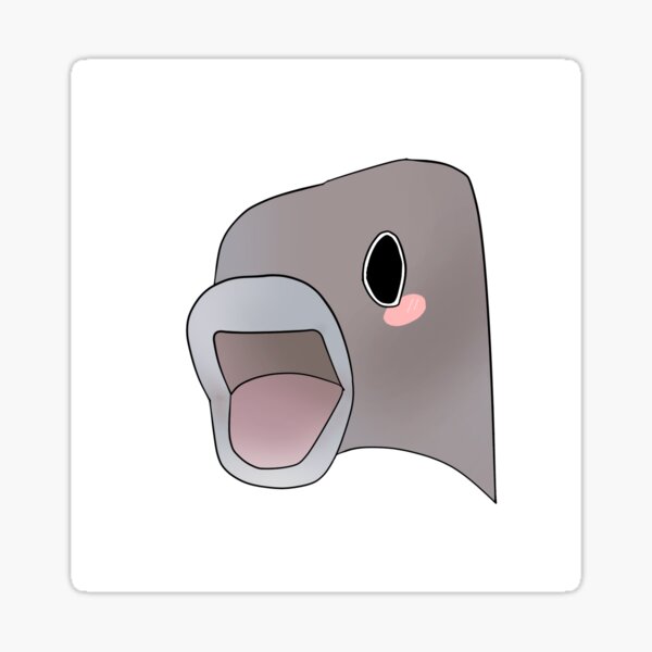 "POG FISH, POGGERS FISH DRAWING" Sticker by Geontuu | Redbubble