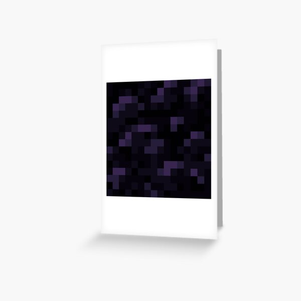 "Obsidian" Greeting Card for Sale by mcblockpillow | Redbubble