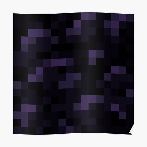 "Obsidian" Poster for Sale by mcblockpillow | Redbubble