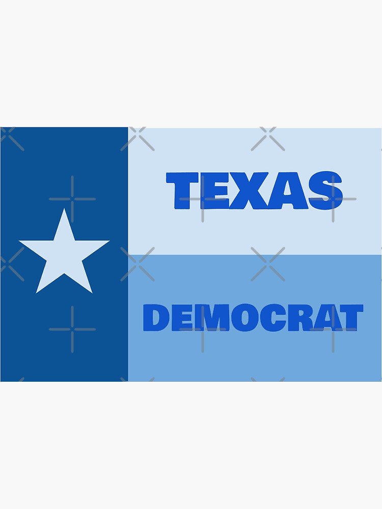 "Texas Democrat Sticker" Sticker for Sale by BananaIceCream | Redbubble