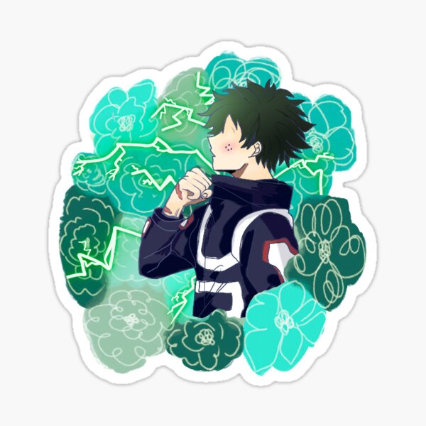 "Flower Deku" Sticker by PaintSarahsSky | Redbubble
