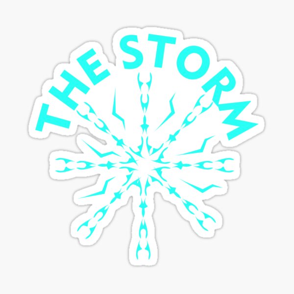 "Light blue lightning design" Sticker for Sale by gustineida | Redbubble