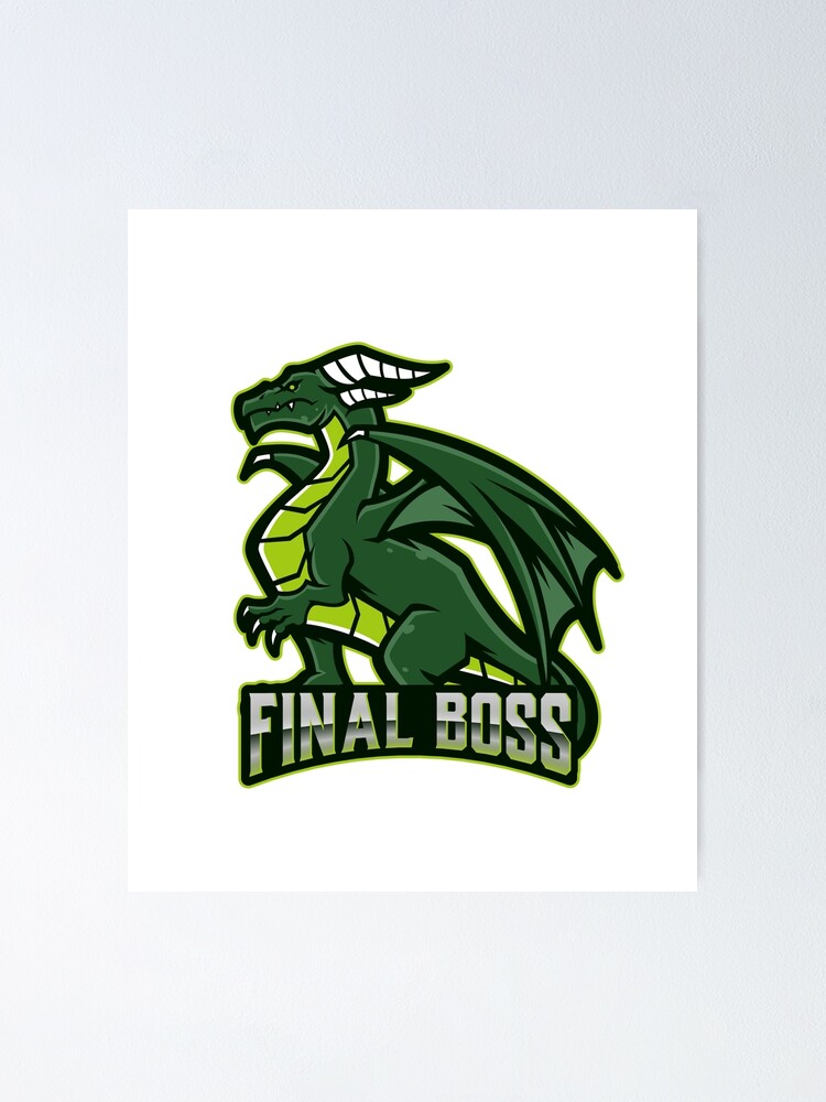 "Final Boss Dragon- Subtle Aromantic Pride" Poster by InfiniteParker ...