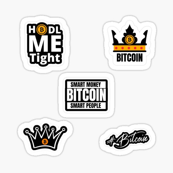 "Bitcoin Blockchain Cryptocurrency Sticker Pack" Sticker for Sale by ...