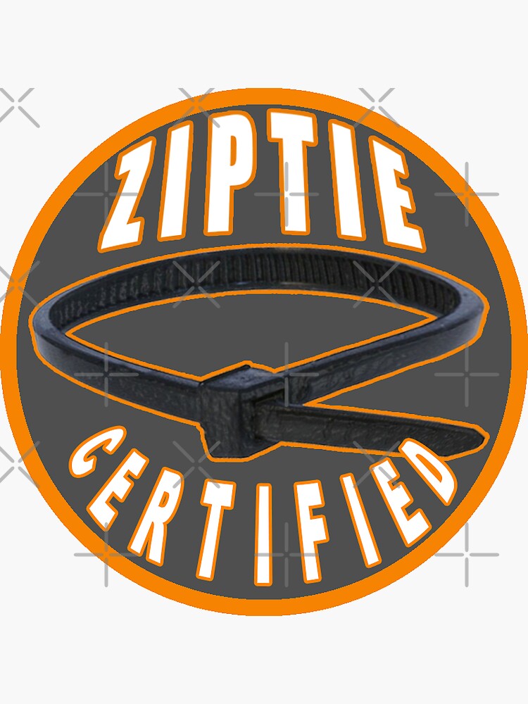 "Zip Tie Certified " Sticker for Sale by unionpride | Redbubble