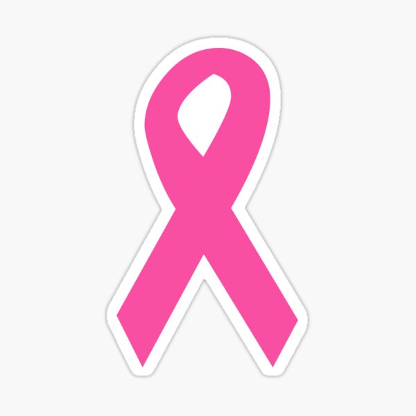 "Dark Pink Ribbon" Sticker for Sale by coribeth | Redbubble