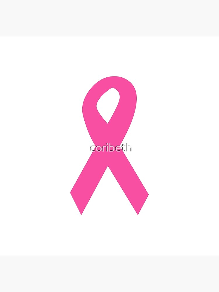 "Dark Pink Ribbon" Art Print by coribeth | Redbubble