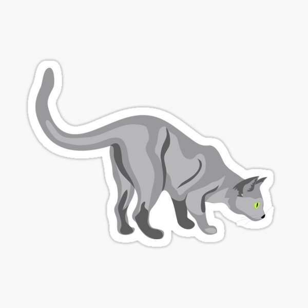 "Gatto cat clip art" Sticker for Sale by josieburden | Redbubble