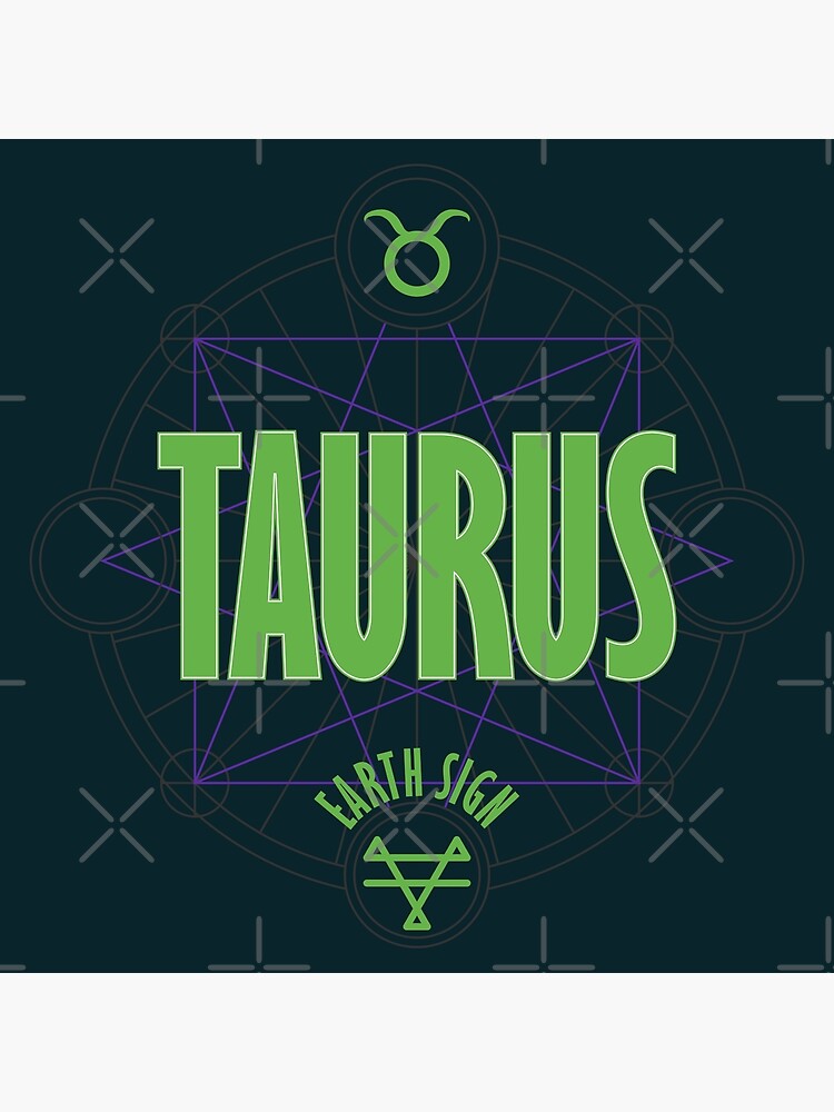 "Taurus Earth Sign Horoscope" Poster by MindfulMeta | Redbubble